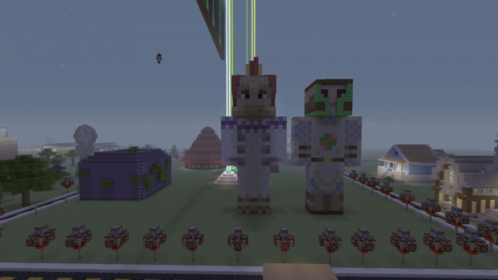 Fable Chicken Hero Skin Statue Minecraft Map