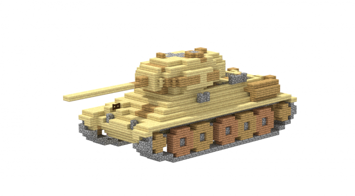 Soviet Medium tank T-34-85 Minecraft Map