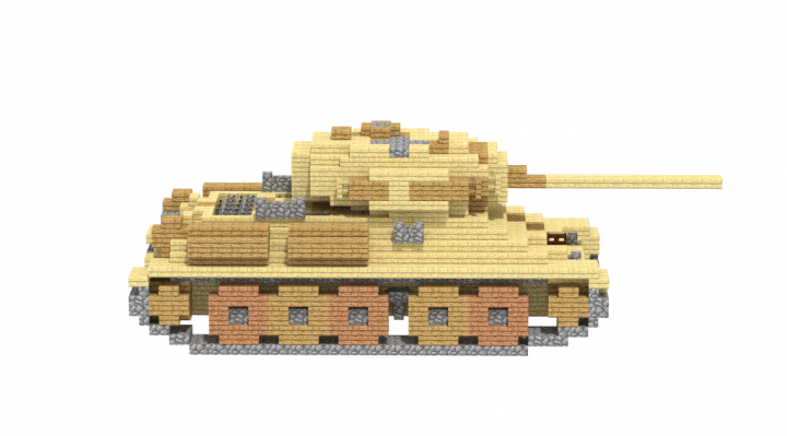 Soviet Medium tank T-34-85 Minecraft Map