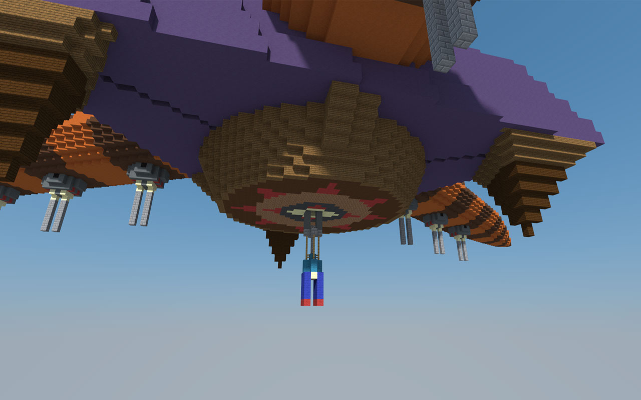 Neo Atlantis Sky ship Minecraft Map