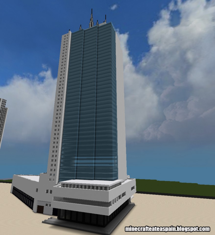Minecraft replica of the Tower of Cali, Cali, Colombia. Minecraft Map