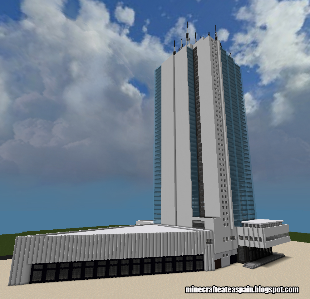 Minecraft replica of the Tower of Cali, Cali, Colombia. Minecraft Map
