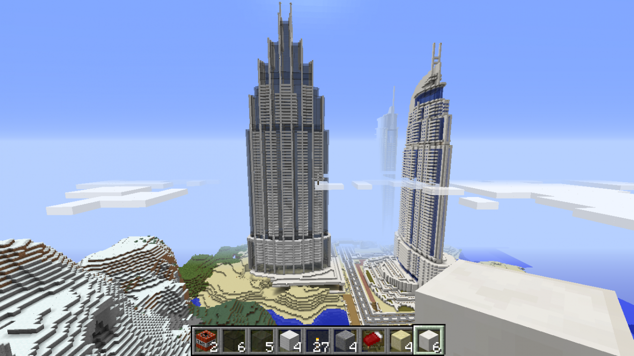 The Address Downtown, Dubai Mall and Boulevard Minecraft Map