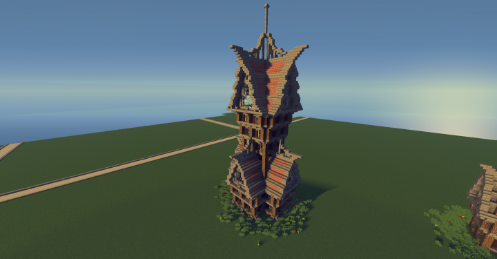 Medieval Tall Mansion Minecraft Map
