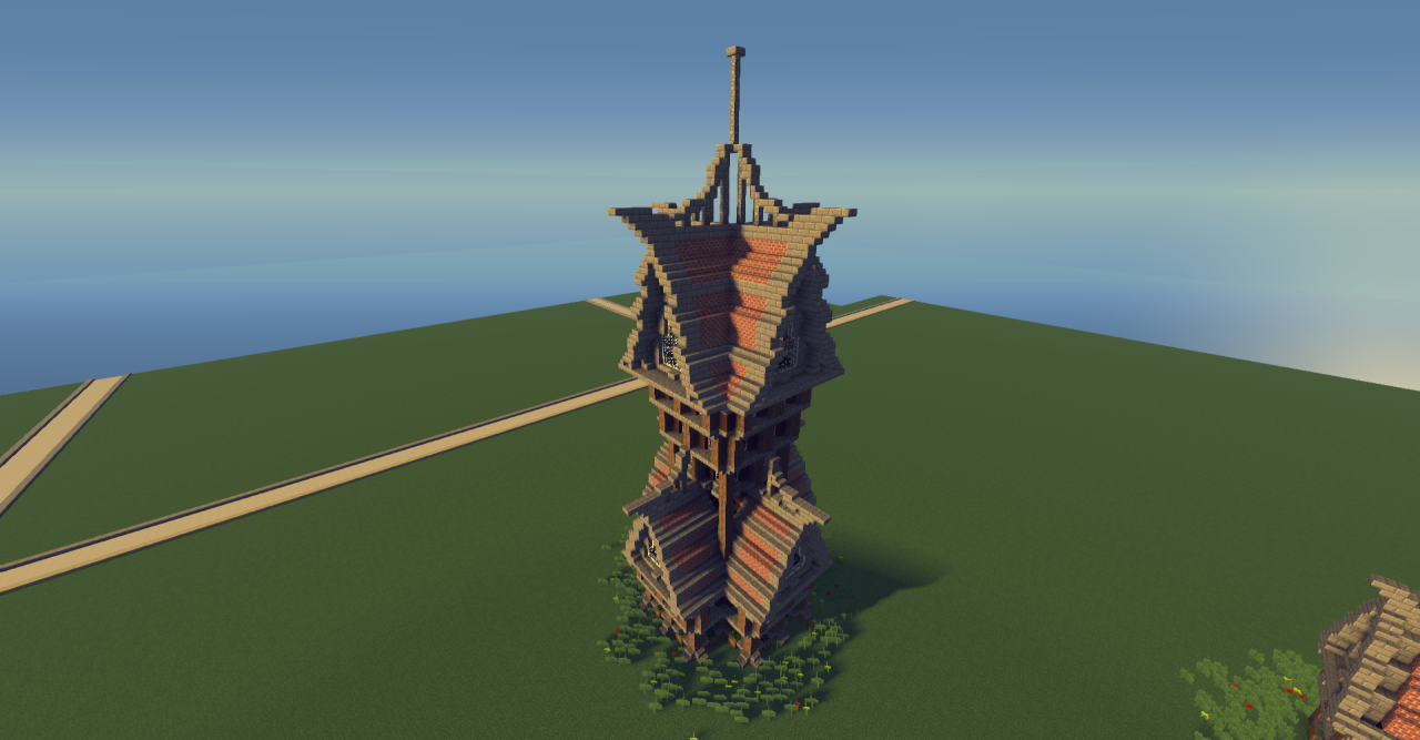 Medieval Tall Mansion Minecraft Map