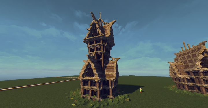 Medieval Tall Mansion Minecraft Project