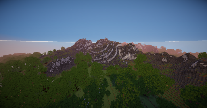 Mountain terrain - Custom 4k x 2k Worldpainter map Minecraft Map