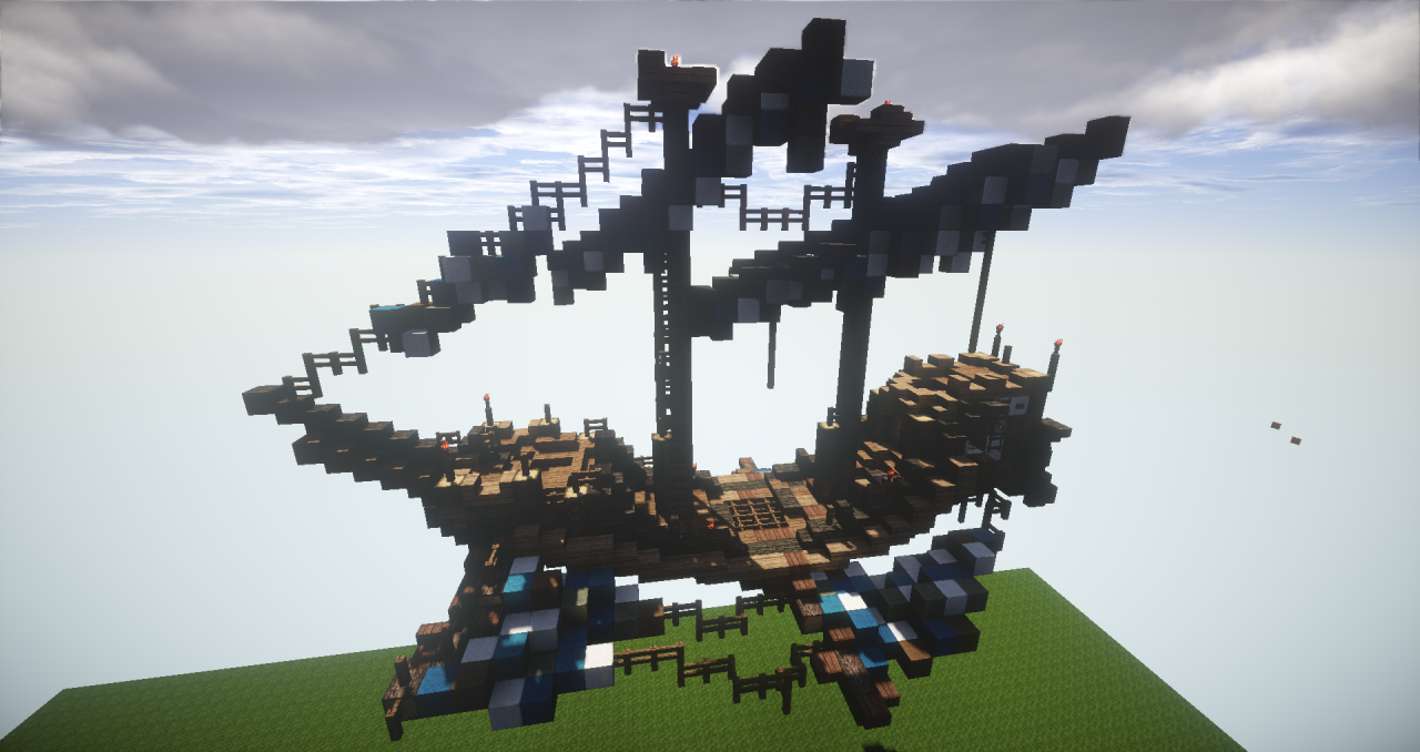 3 Bateaux volant / 3 airships Minecraft Map