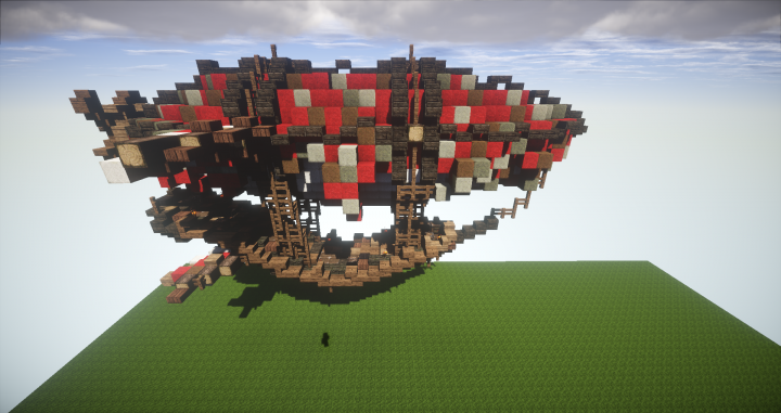 3 Bateaux volant / 3 airships Minecraft Map