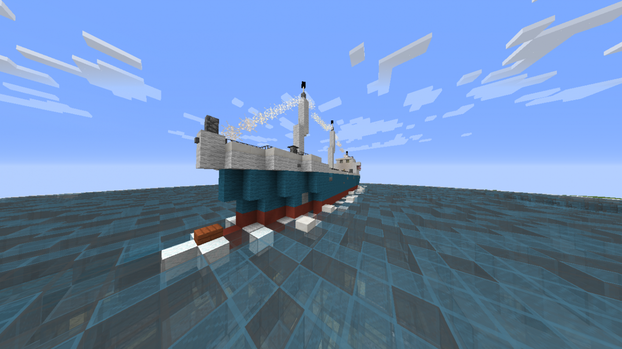 Cargo Ship full interior Minecraft Map