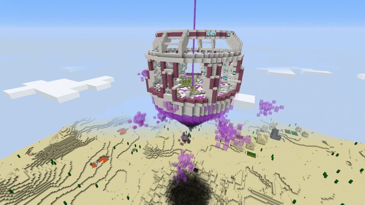 Spawn platform, Flying Crystal cone [spawn] Minecraft Map