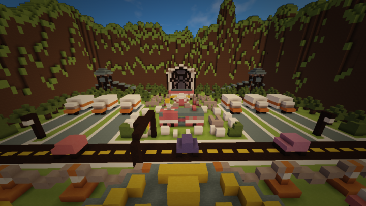 Painted Streets - Paintball map Minecraft Map
