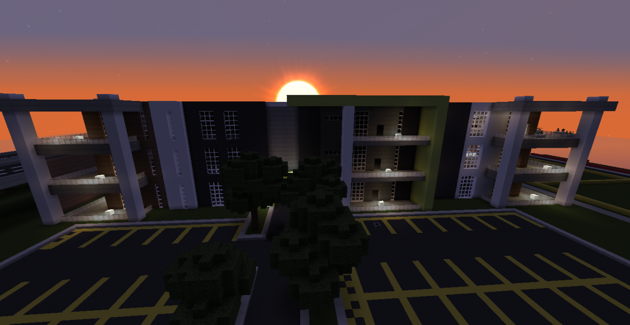 Apartment complex | Modern design Minecraft Map