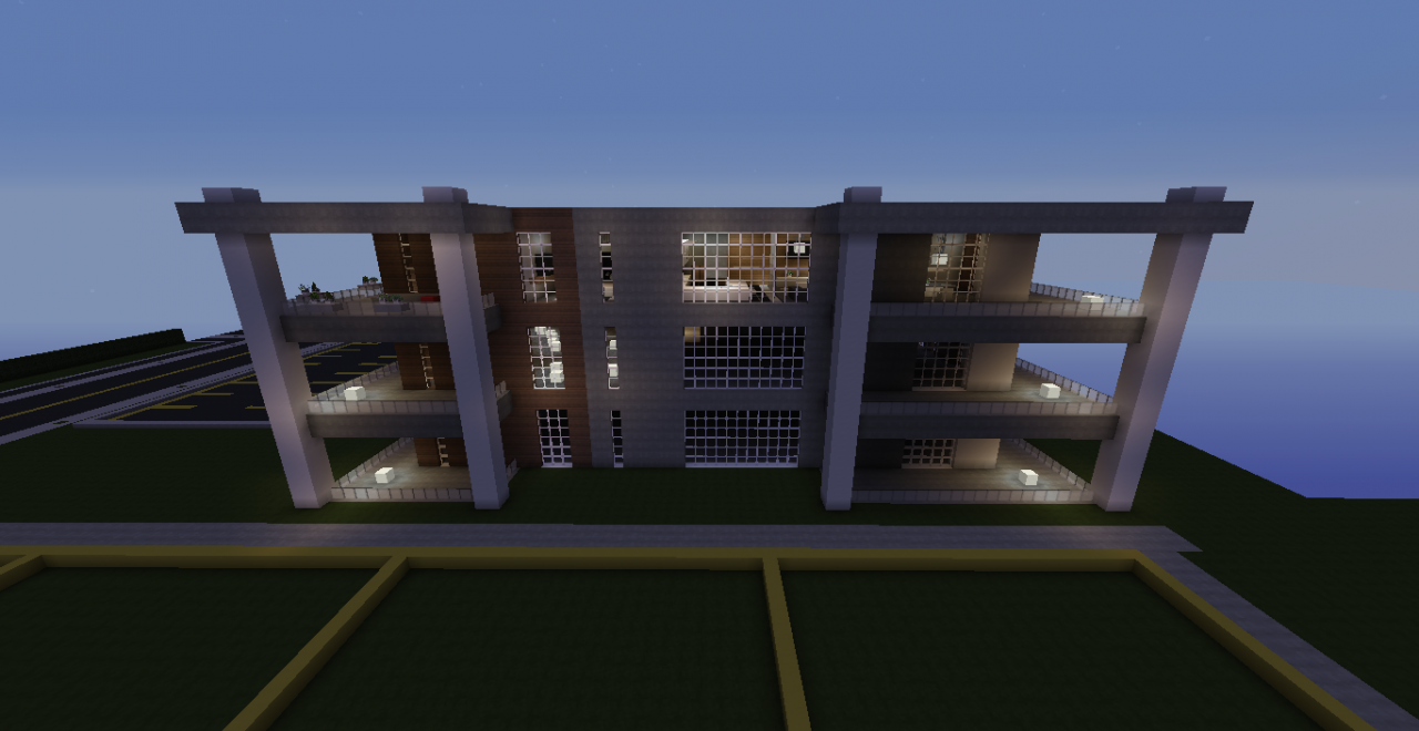 Apartment complex | Modern design Minecraft Map
