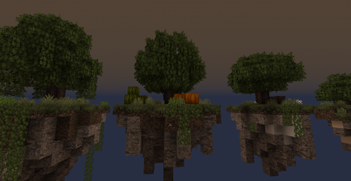 Custom Trees and Floating Islands Minecraft Map