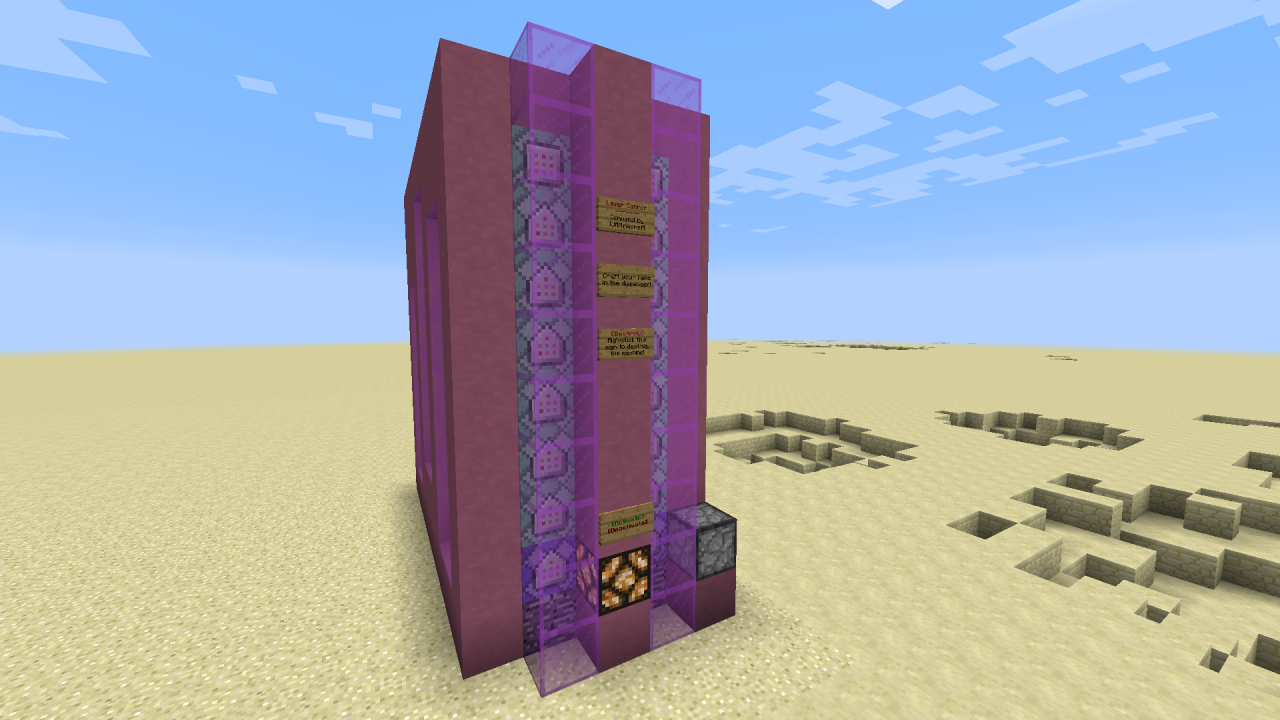 Laser Cannons in one command! Minecraft Map