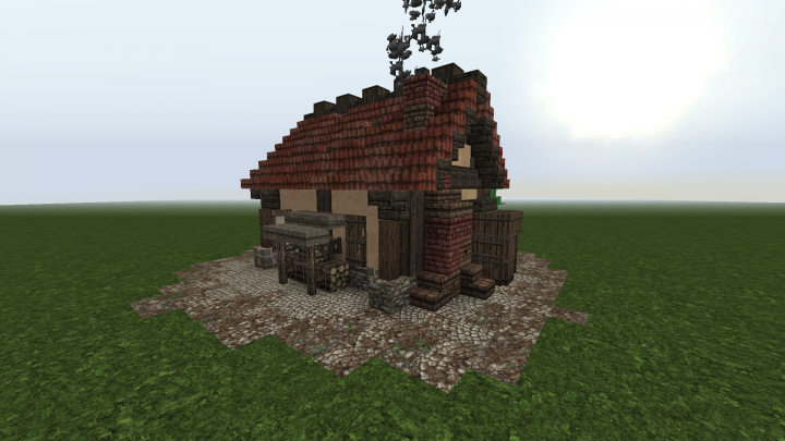 Medieval Middle Class House #WeAreConquest Minecraft Map