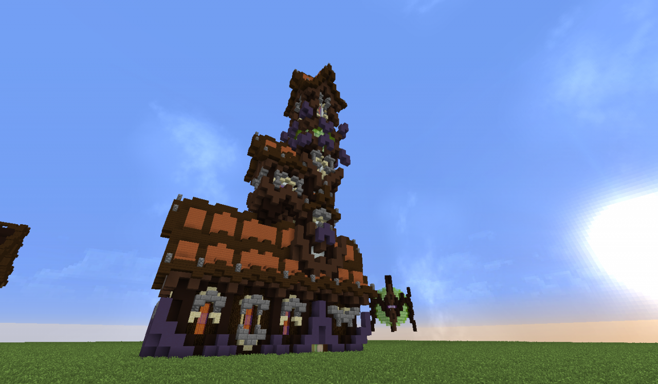 just new house of my style - fantasy/steampunk Minecraft Map