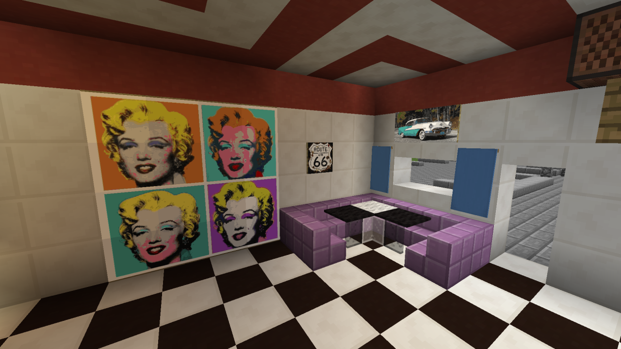 50's Diner Minecraft Map