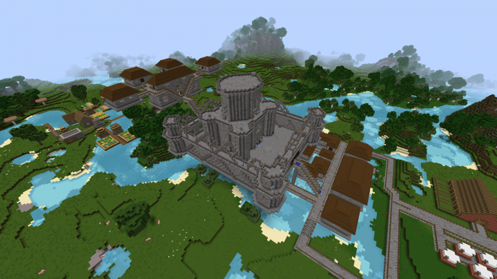 Medieval castle/village adventure map in progress Minecraft Map