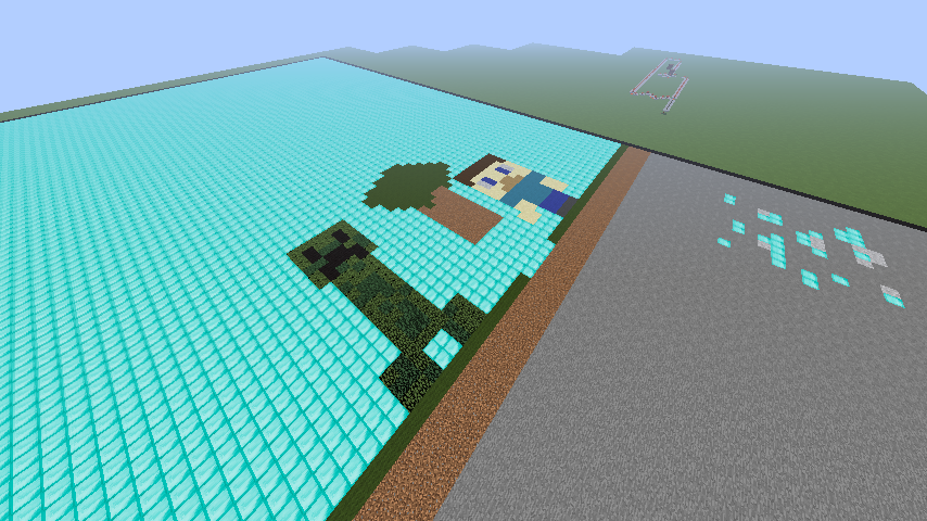 Minecraft 2D in Minecraft 3D! Minecraft Project