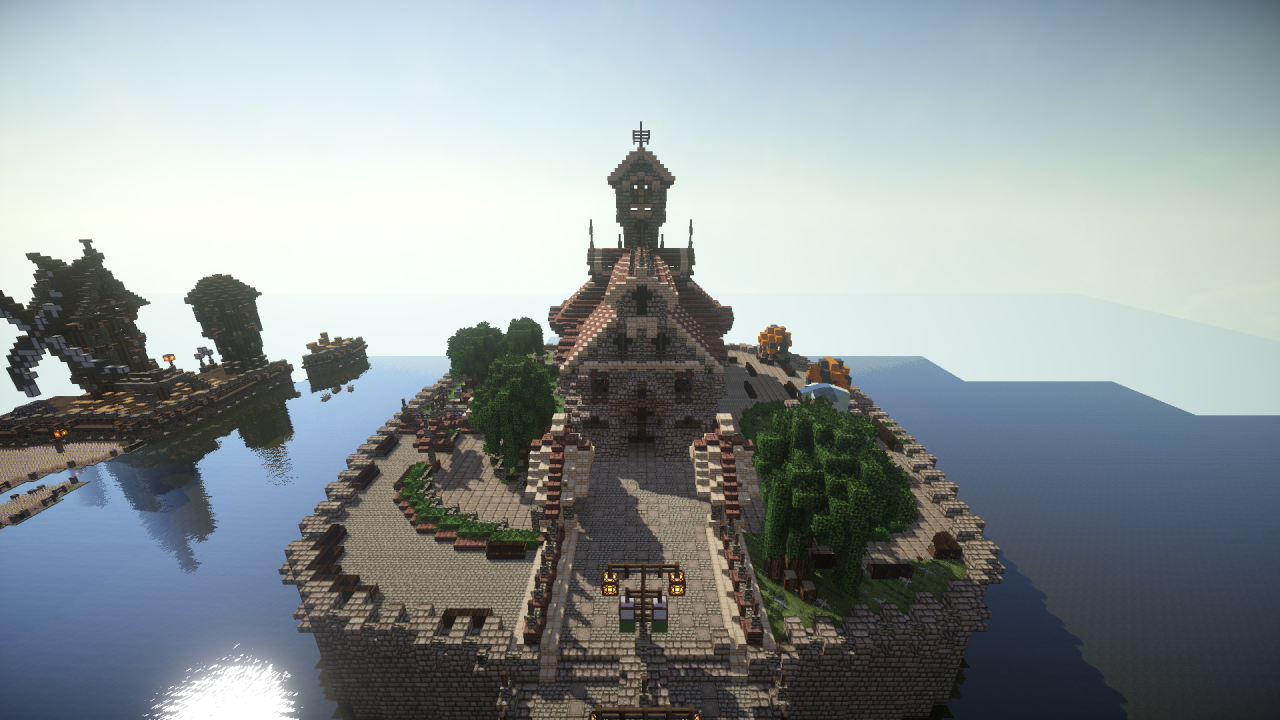 Port city of Samvia-Huge medieval project finished Minecraft Map