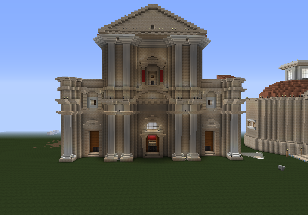 second try of making a beautiful church Minecraft Map