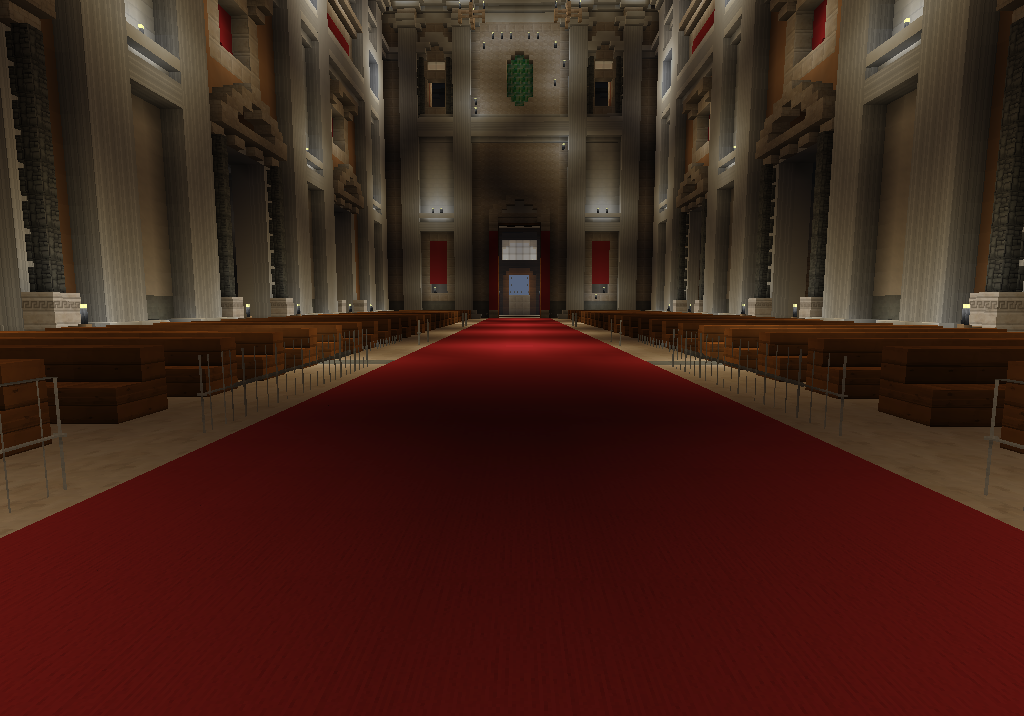 second try of making a beautiful church Minecraft Map