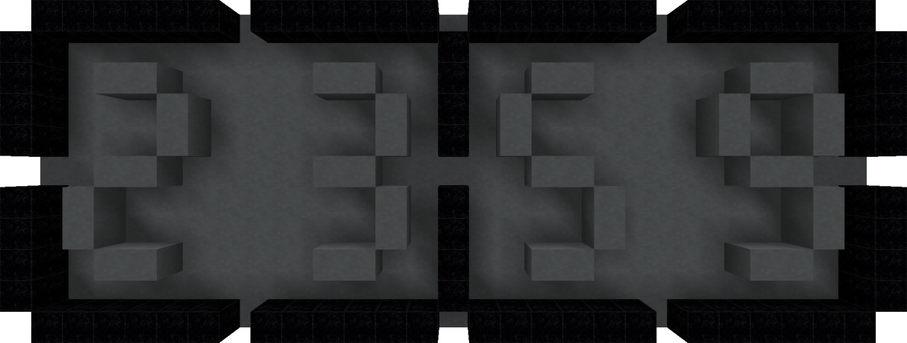 Tick perfect Minecraft digital clock[24h][1.12] Minecraft Map