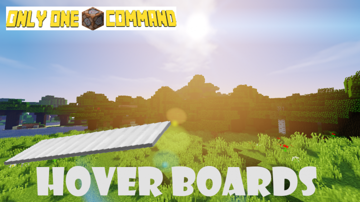 Hover Boards - Only One Command Minecraft Map