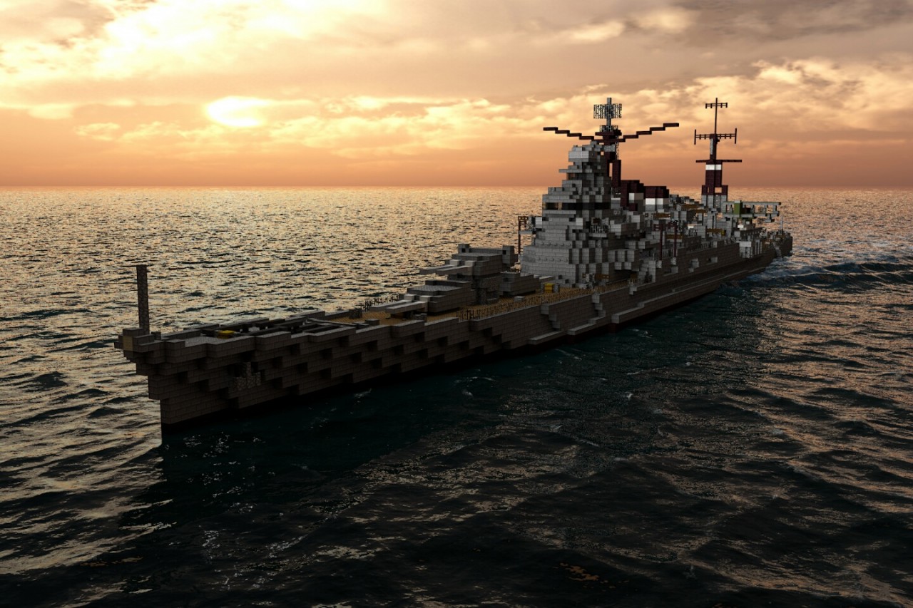 Japanese Cruiser Takao [高雄] Minecraft Map
