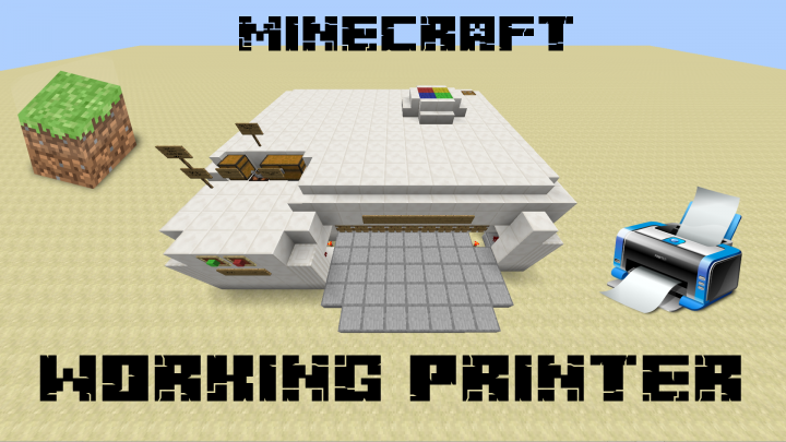 Working Printer Minecraft Map