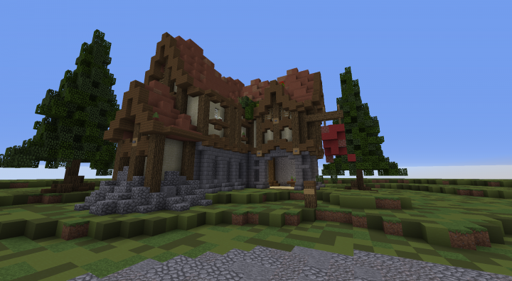 The 3 Houses - HCF Spawn Minecraft Map