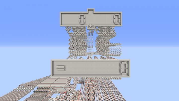 4 Function 8-Bit Calculator [Redstone] Minecraft Map