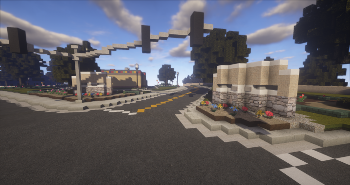 Eclipse Plaza | Huntington City | ECS Minecraft Map