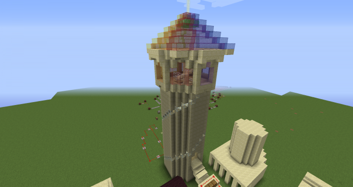 Large sandstone tower Minecraft Map
