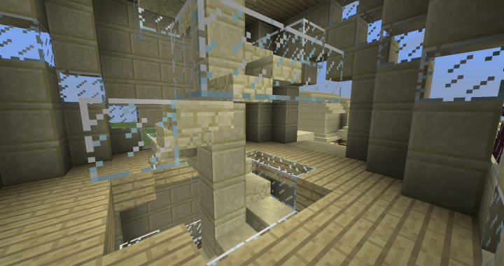 Large sandstone tower Minecraft Map