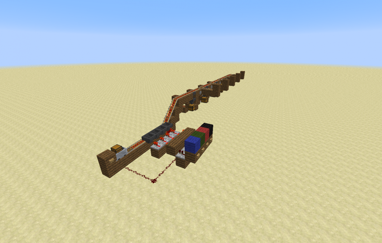 mine cart item mover Minecraft Map