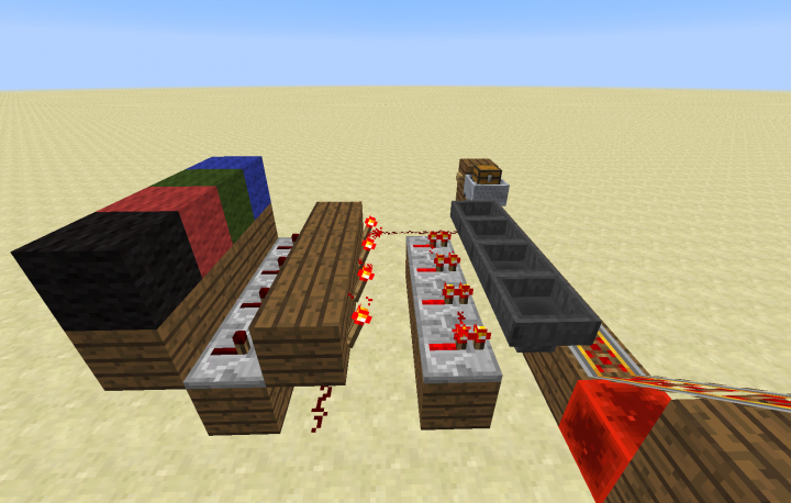 mine cart item mover Minecraft Map