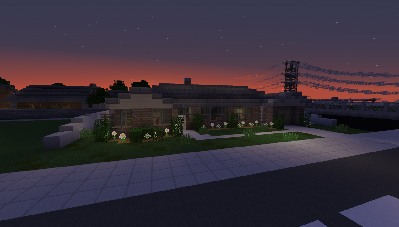 1960s Ranch Bungalow - Greenfield Replica Minecraft Map