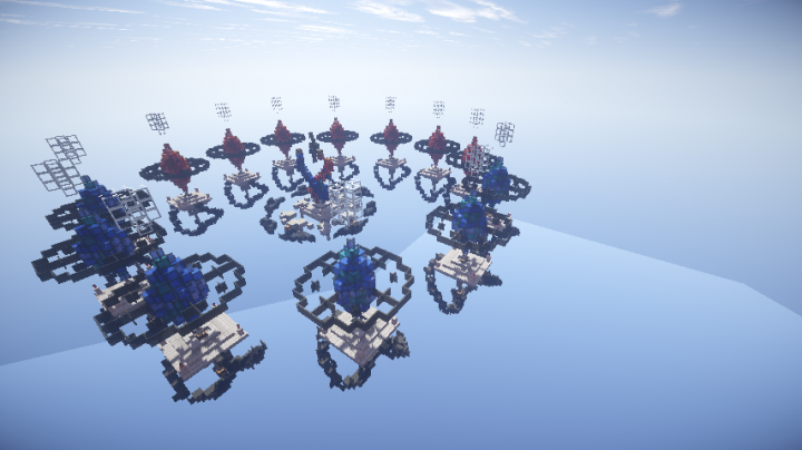 Minecraft Sky Wars Map : Sky Crystals Minecraft Map