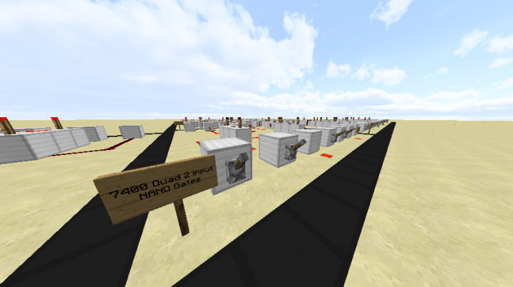 Simple IC's (Integrated Circuits) in Minecraft! Minecraft Map