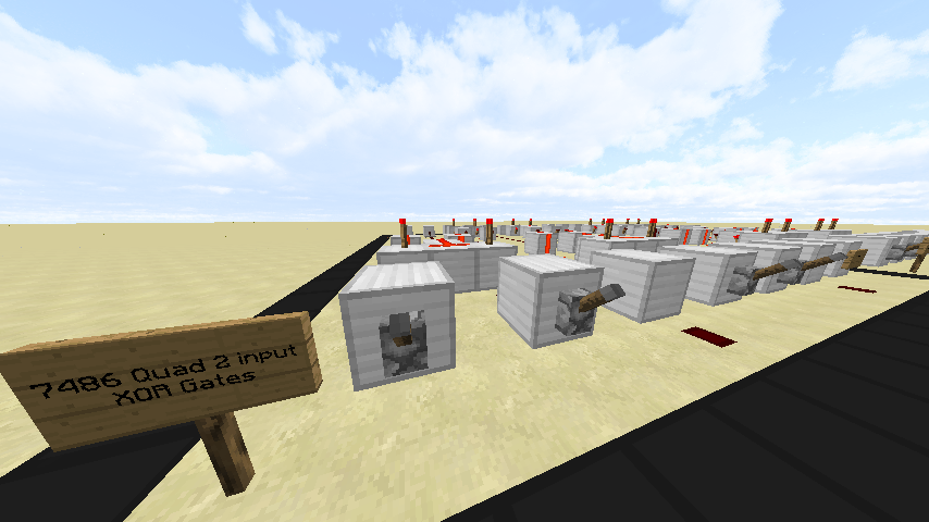 Simple IC's (Integrated Circuits) in Minecraft! Minecraft Map