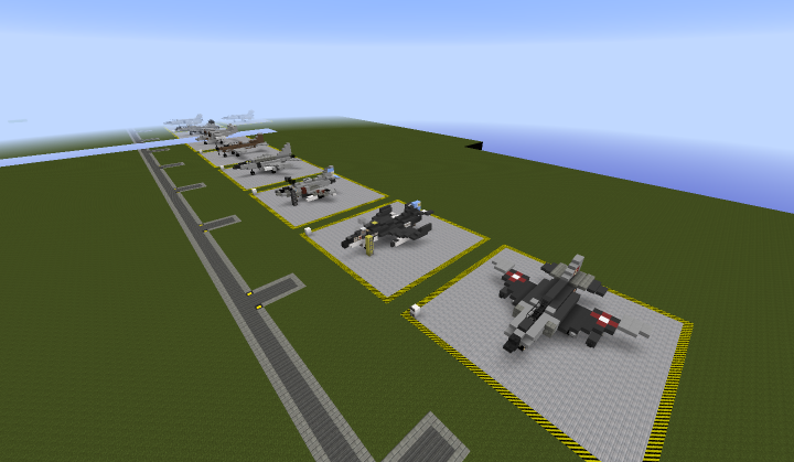 WW2-1980s aircraft museum Minecraft Map