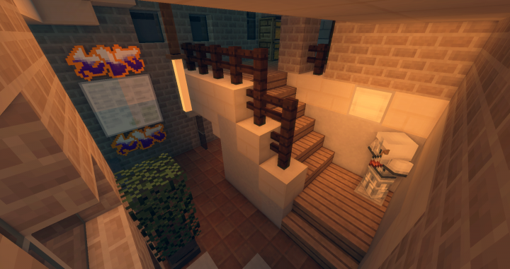 Greenfield Build - Rustic Home Interior Minecraft Map