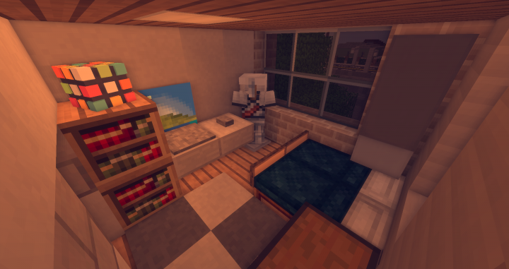 Greenfield Build - Rustic Home Interior Minecraft Map