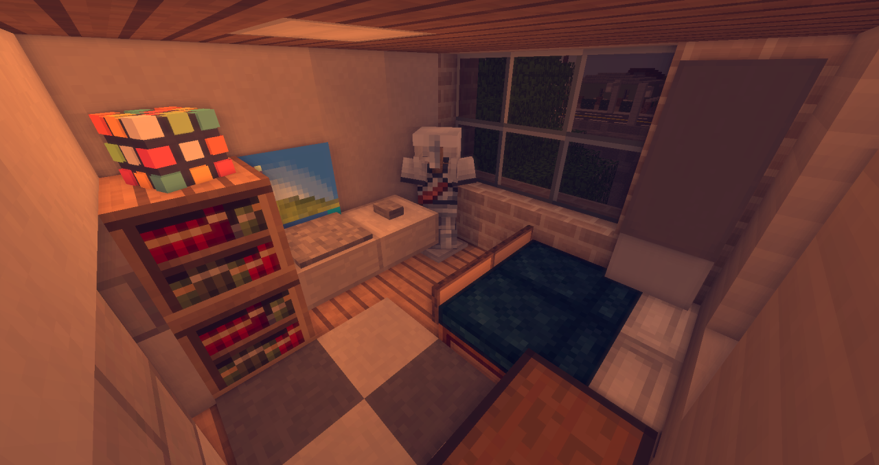 Greenfield Build - Rustic Home Interior Minecraft Map