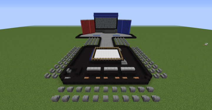 WWE BATTLEGROUND 2016 RING + STAGE Minecraft Map