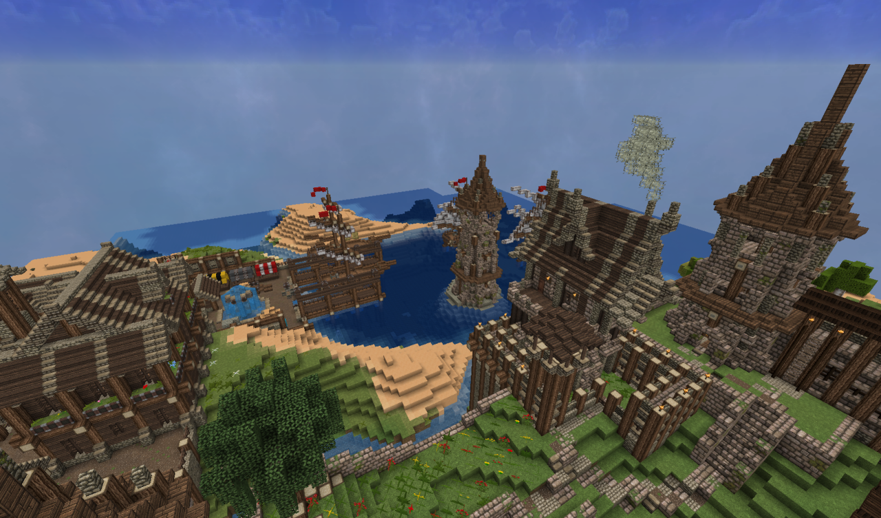 Medieval Port City Minecraft Map
