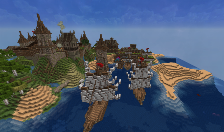 Medieval Port City Minecraft Map